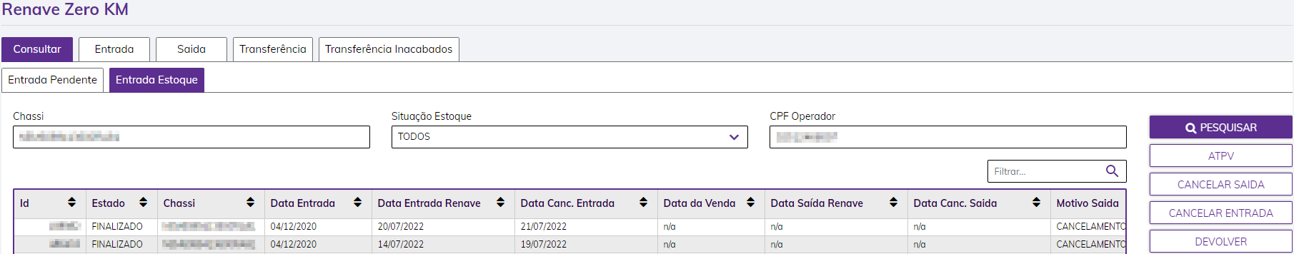 Manual Renave Zero / Veículos acabados e inacabados - Automotivo - Linx Share